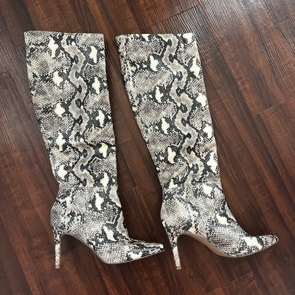 Steve Madden | Shoes | Steve Madden Snakeskin Knee High Boots | Poshmark